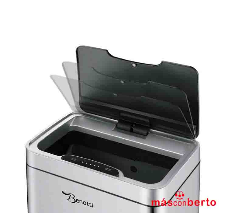 Papelera Cocina Automatica 30L Blanca BT2365